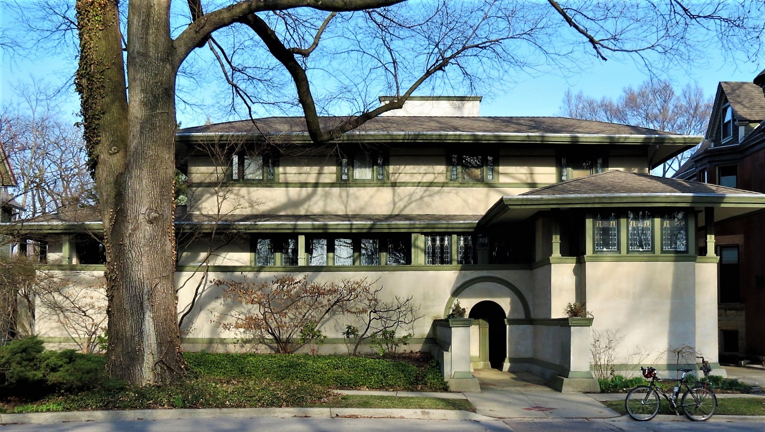 Map Chicago Frank Lloyd Wright Homes Emil Bach House Frank Lloyd